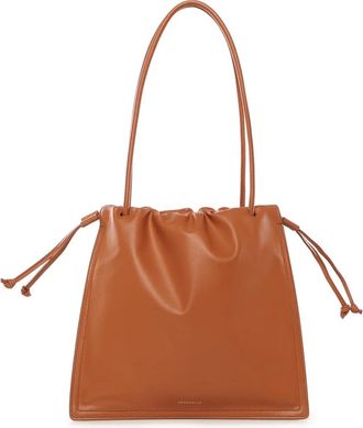 Coccinelle Femme, Sacs, Brun, Taille: ONE Size Sac bandouli&egrave;re &agrave; cordon de serrage