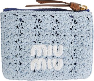 Miu Miu Crochet Zipper Pouch