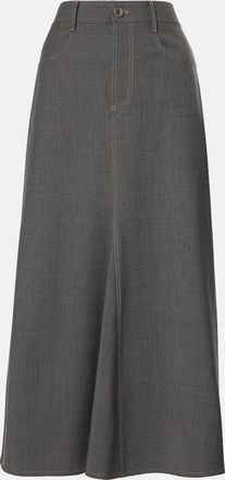 Brunello Cucinelli Midirock aus einem Wollgemisch