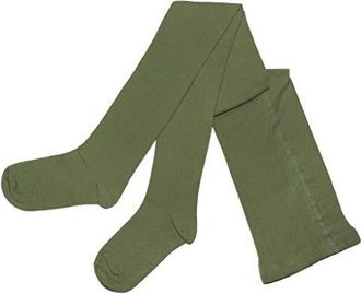 Weri Spezials Collants femme en coton opaque de plusieurs couleurs - tendance et classique. (46-48, Olive)