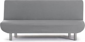 Eysa Bi-elastischer Sofabezug für 3-Sitzer Click-Clac, Grau, Harlem-Design