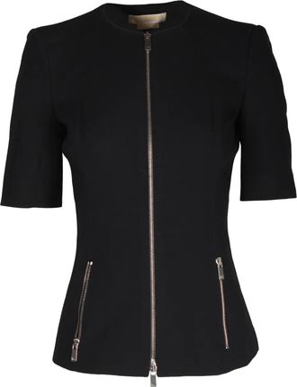 Michael Kors veste zippée à manches courtes - Noir