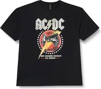 AC/DC Legend Icon Officiel AC/DC imprim&eacute; T-Shirt pour Homme Col Ras du Cou Manches Courtes Coton Coupe r&eacute;guli&egrave;re,1981 Vintage_Noir, Taille 3XL