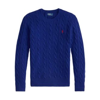 Ralph Lauren Femme, Pulls, Bleu, Taille: 42 FR Pull ras du cou avec logo