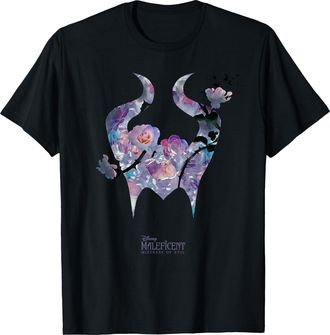 Disney Maleficent: Mistress of Evil Floral Horns T-Shirt