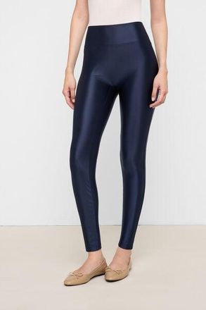 Calzedonia Supergl&auml;nzende Satinierte Leggings Blau
