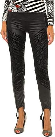 Desigual LEGGINGS FEMMES FUSEAUX PANT GENTLE 18WWPK16 s noir