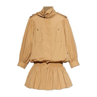 Chlo&eacute; Mantel mit abnehmbarem Schal - - Coats - Damen - Beige - S