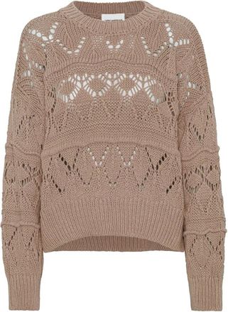Americandreams Americandreams, Femme, Pulls, Brun, Taille: 38 FR Cassie Cotton Pullover