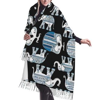 Generic &Eacute;l&eacute;phant Azt&egrave;que Femme Scarf Douce Ch&acirc;le Longue Foulard Pour Automne Mariage Hiver Soir&eacute;e