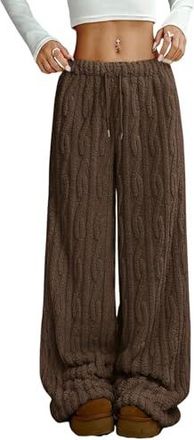 Generic Pantalon De Jogging Femme Molleton Legging Marine Fit Survetement Carreau Classe Leopard Training Opaque Motif C&eacute;r&eacute;monie Devant Marque Ras Amincissant