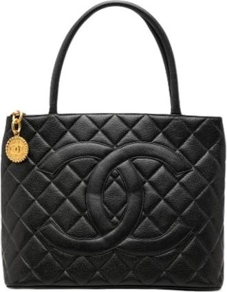 Chanel Pre-owned Medallion Tote Bag - Femme - Pre-owned - Noir - Taille: ONE Size