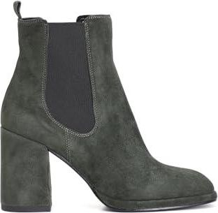 Caf&egrave;noir Bottines En Daim Pour Femme Avec Boucle, Pour Femme, Couleur Vert, Taille 40