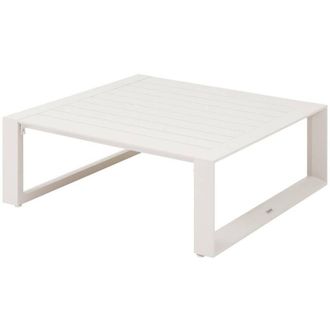 Hesperide Hesperide - Table basse de jardin carr&eacute;e Allure avoine 97 x 97 x 37cm en aluminium - Hesp&eacute;ride