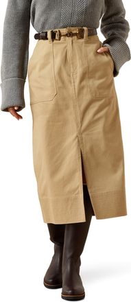 Ariat Womens Broughton Skirt in French Khaki, Size 36.5, by Ariat