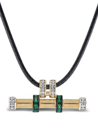 V JEWELLERY collier serti de cristaux Maya - Or