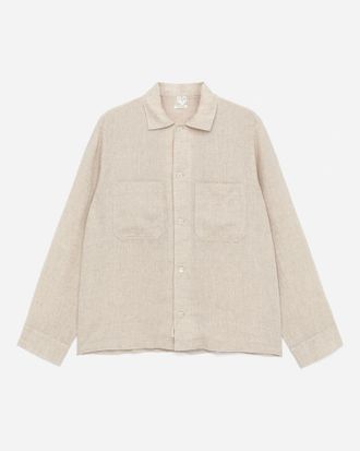 Arket Lockeres Leinenhemd -Beige