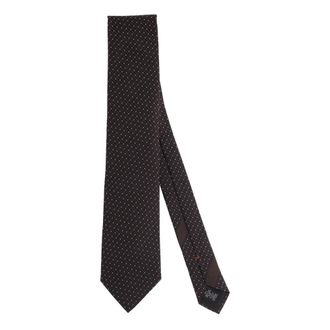 Ermenegildo Zegna Krawatte mit Mikro-Muster - - Accessories - Herren - Braun - ONE SIZE