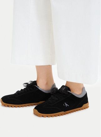 Calvin Klein Sneakers Low Profile Run MG Sue HW0HW03150 Schwarz