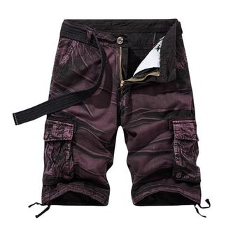 Generic Pantalon cargo pour homme avec poche ample et style d&eacute;contract&eacute;, violet, 44