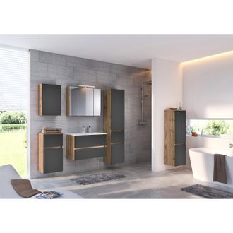 Casa home24 Waschtisch 80cm Grau/Matt Grau