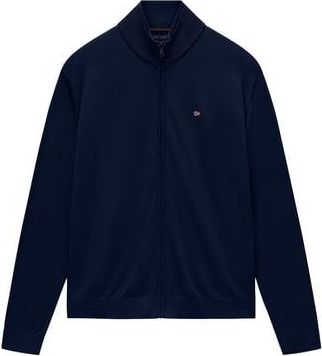 Napapijri Gilet droit &agrave; col montant en coton