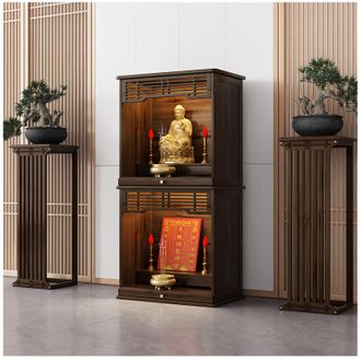 Generic DIY Altartisch mit Stauraum - Meditationsaltarschrank -chinesischer Schrank for spirituelle Zwecke, vertikale Gebetstische for Kirchen - frei kombinie