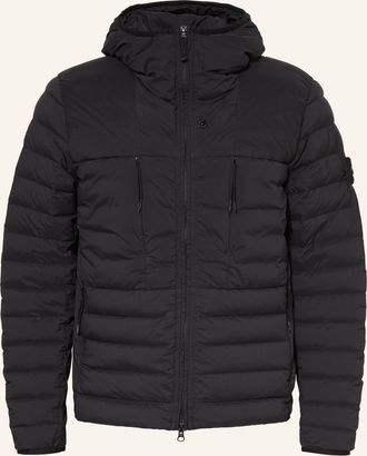 Stone Island Lightweight-Daunenjacke schwarz