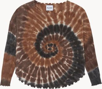 Kujten Pull cachemire col rond tie & dye - Pull Mela Sunny