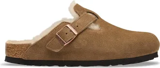 Birkenstock Sabots Boston Shearling Daim BIRKENSTOCK