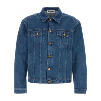 Jil Sander Homme, Vestes, Bleu, Taille: M Veste en jean