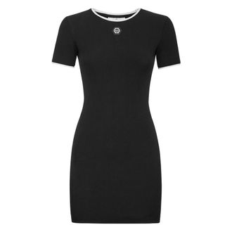 Philipp Plein Femme, Robes, Noir, Taille: 40 FR Short Dress Mini Sleeves