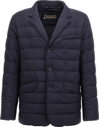 Herno Quilted Nylon Down Jacket - Blue