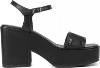DKNY Dkny, Femme, Chaussures, Noir, Taille: 39 EU Mavelle Sandale Plateforme &agrave; Bride Cheville
