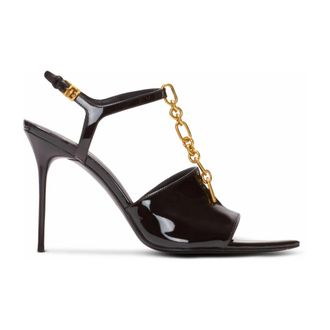 Balmain Sync Sandalen aus Lackleder mit Absatz - - Shoes - Damen - Schwarzk - 39 EU