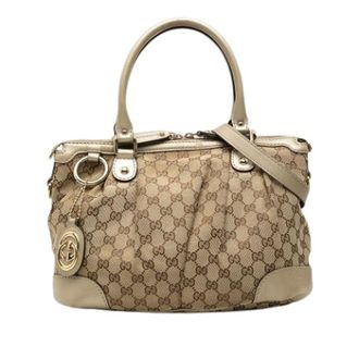 Gucci Sac Sukey Pre-owned - Femme - Pre-owned - Beige - Taille: ONE Size
