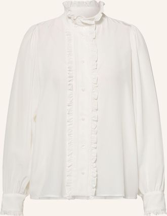 Sandro Sandro Seidenbluse Mit R&uuml;schen weiss