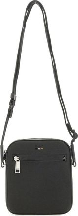 HUGO BOSS Homme, Sacs, Noir, Taille: ONE Size Sac bandouli&egrave;re avec poche zipp&eacute;e