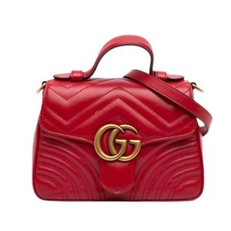 Gucci Sac bandouli&egrave;re matelass&eacute; Pre-owned - Femme - Pre-owned - Rouge - Taille: ONE Size