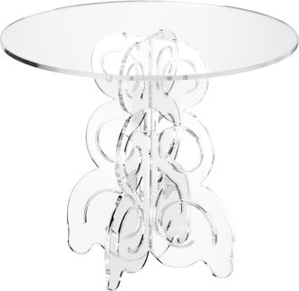 Emporium Living Baricco Couchtisch aus transparentem Acrylkristall, 50 x 41 cm, hergestellt in Italien