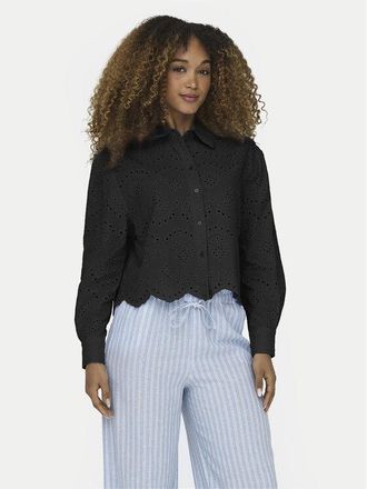 Only Hemd Valais 15269568 Schwarz Loose Fit
