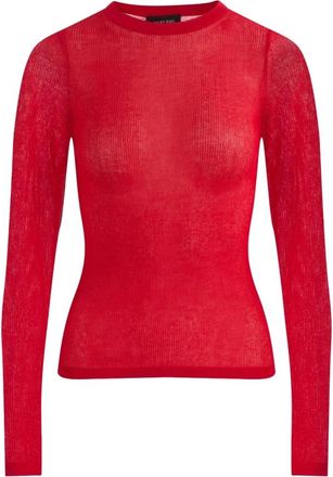 Anine Bing Femme, Pulls, Rouge, Taille: 36 FR Tiana Tricot Col Rond