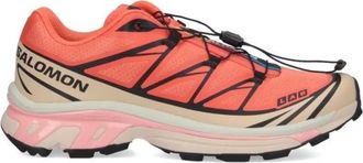 Salomon Low-Top Sneaker - Xt-6 Sneakers In Pink Fabric Living Coral - Gr. 10_5 - in Orange - für Damen
