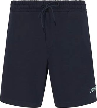 Boss Orange by Hugo Boss BOSS Orange Herren Sweatshorts blau Baumwoll-Stretch