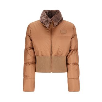 Fendi Heritage Short Down Jacket - - Jackets - Damen - Beige - M