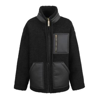 Moschino Femme, Vestes, Noir, Taille: 40 FR Manteau Long Noir Capospalla