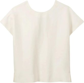 Luisa Cerano Femme, Tops, Beige, Taille: 40 FR Blouse avec d&eacute;tail de cha&icirc;ne amovible au dos