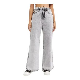 One Teaspoon Wide Straight-Leg Jeans - - Jeans - Damen - Grau - W26