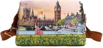 Y Not YNOT? Grand sac &agrave; rabat, Fleurs jaunes, taille unique