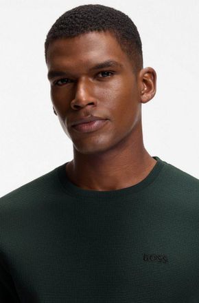 BOSS Pyjamaoberteil Waffle T-Shirt
